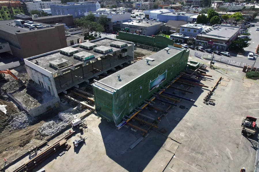 Historic Post Office Temporarily Relocated for New Mixed-Use Project ...