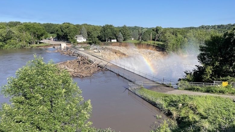 Minnesota Dam, Iowa-South Dakota Railroad Bridge Damaged in Midwest ...