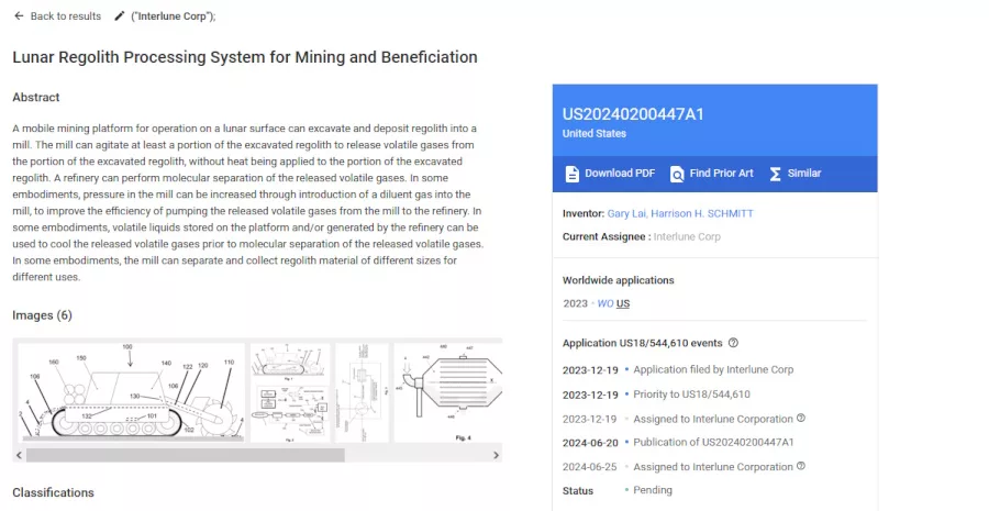 Patent Publication Discloses Advances in Moon Mining Technology ...