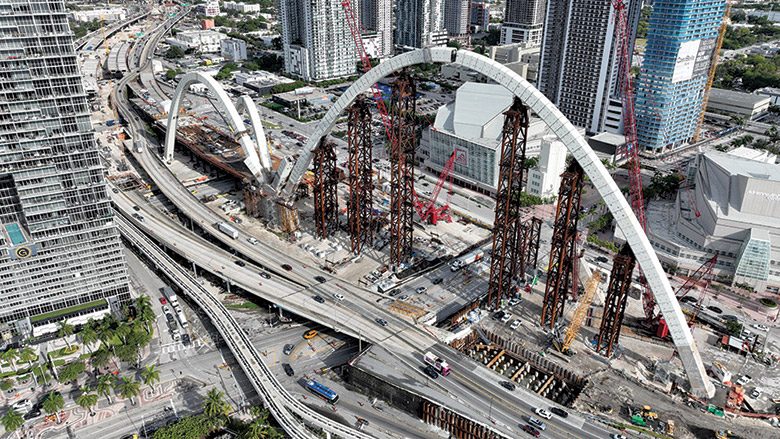 Signature Bridge Takes Shape As New Downtown Miami Icon | Engineering ...