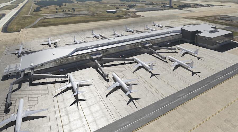 New Dulles Airport Concourse Reaches Construction Milestone ...